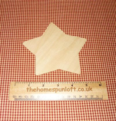 5" Primitive Star Wooden Cut Out | Crafty Corner | The Homespun Loft ...